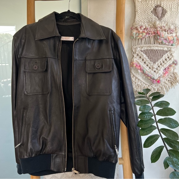 La Dolfina | Jackets & Coats | Mens Black Italian Leather Jacket | Poshmark